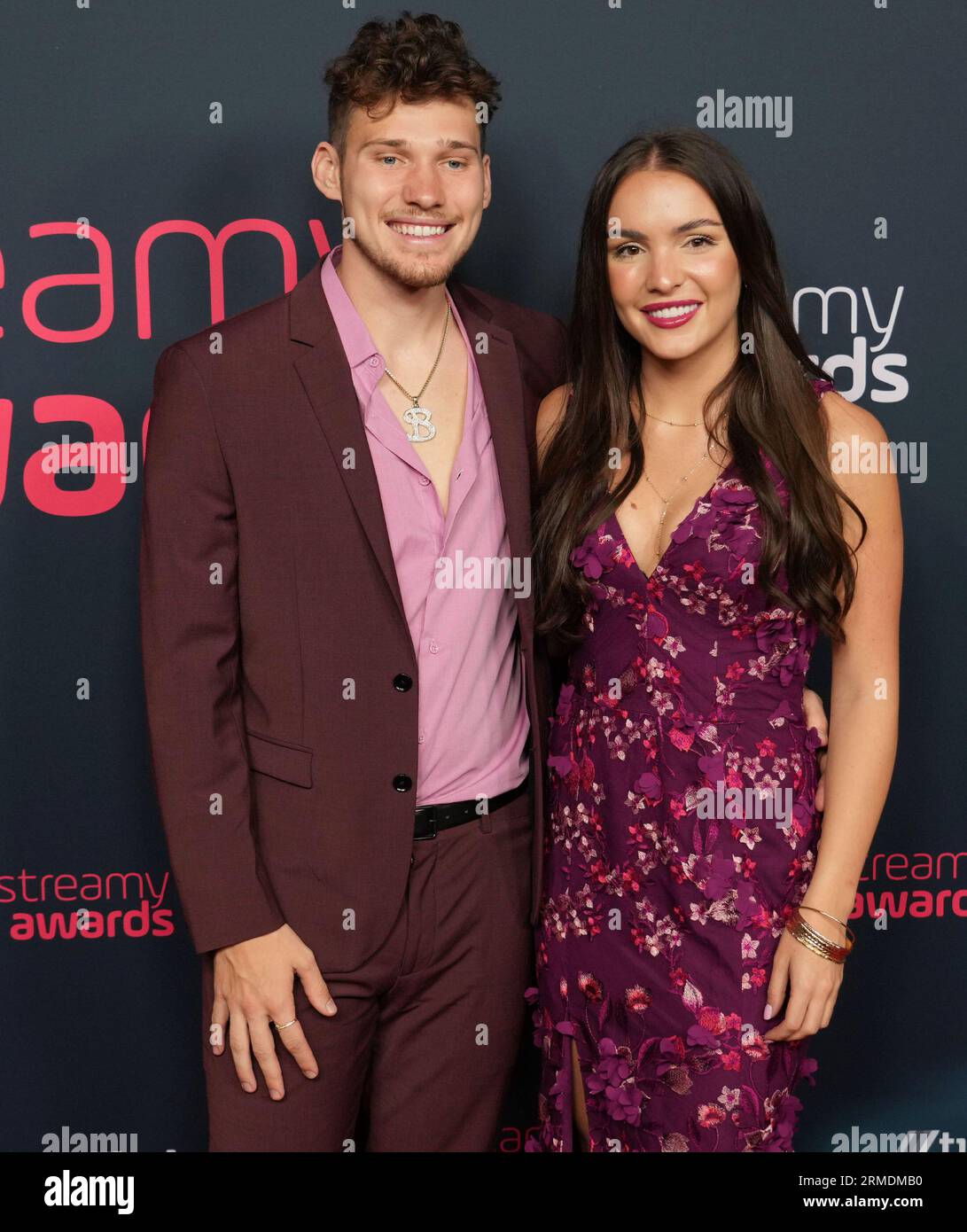 (L-R) Jesser and Christina Trexler arrives at the 2023 Streamy Awards ...