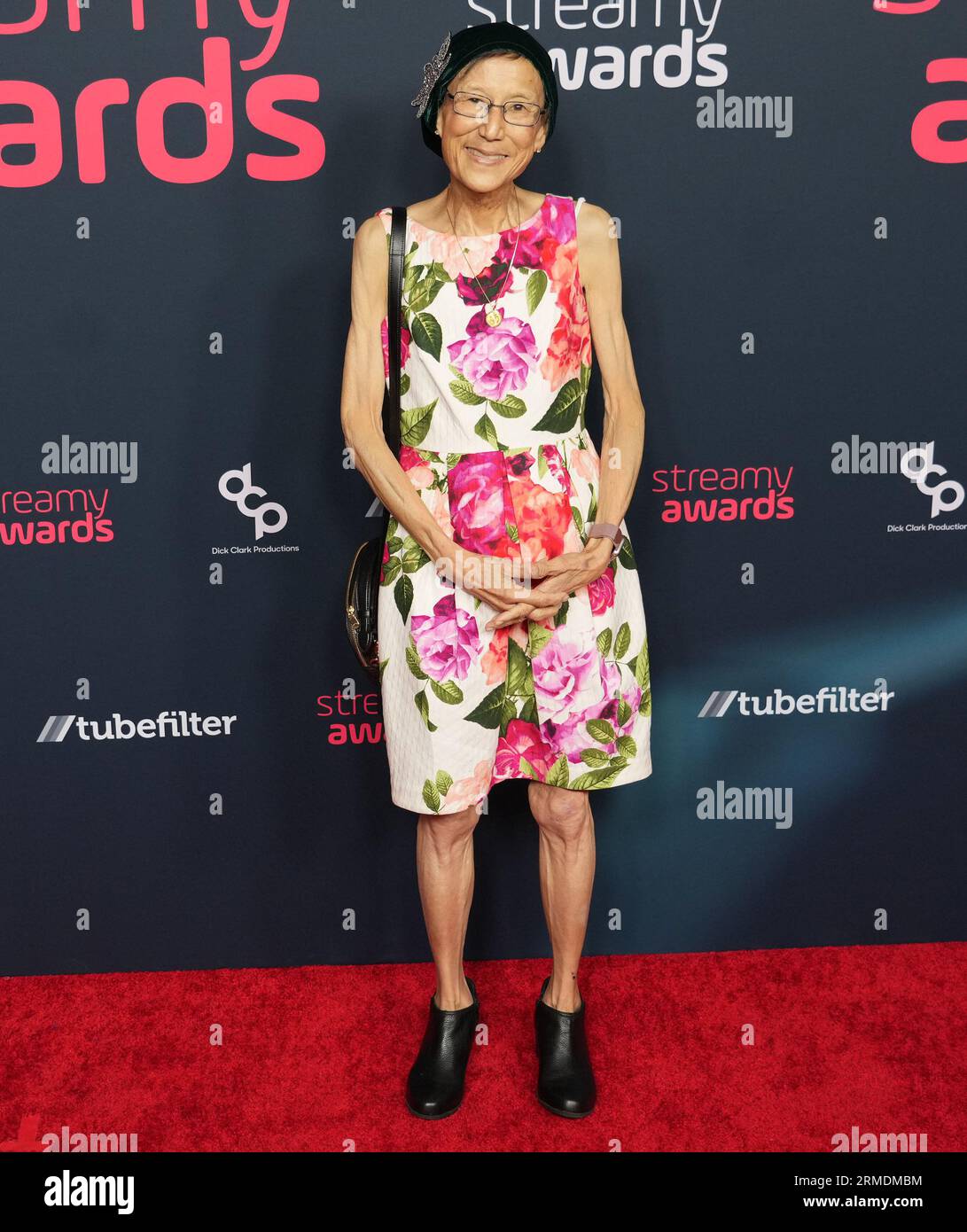 Lynn Yamada "Lynja" Davis arrives at the 2023 Streamy Awards held at ...