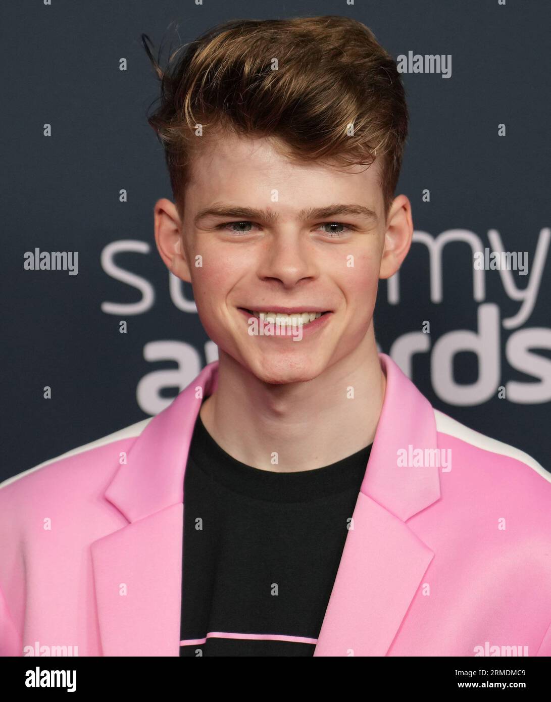 Merrick Hanna arrives at the 2023 Streamy Awards held at The Fairmont ...