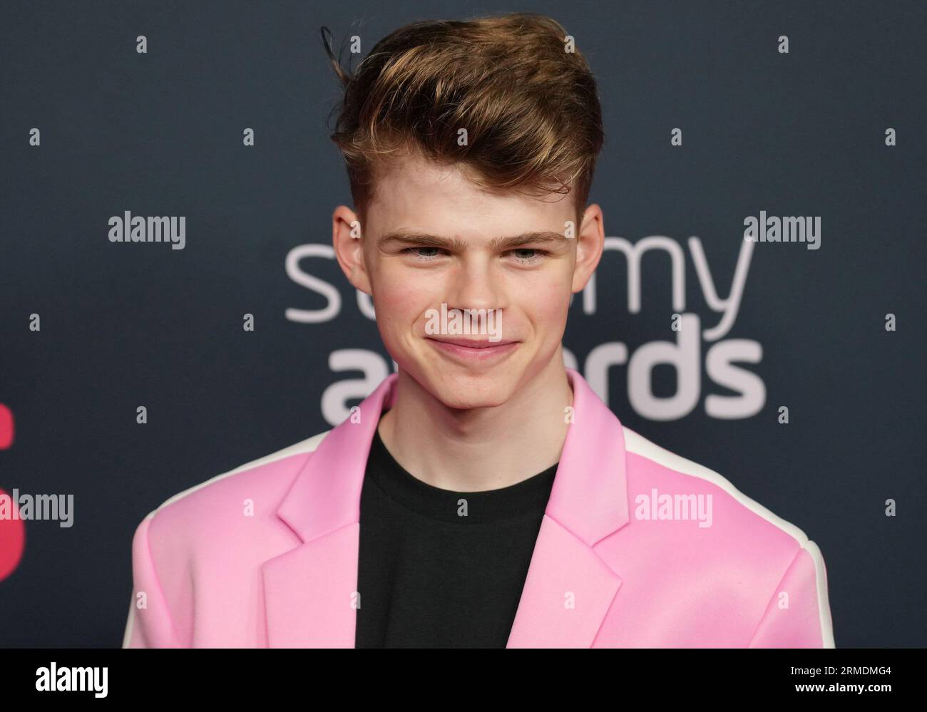 Merrick Hanna arrives at the 2023 Streamy Awards held at The Fairmont ...