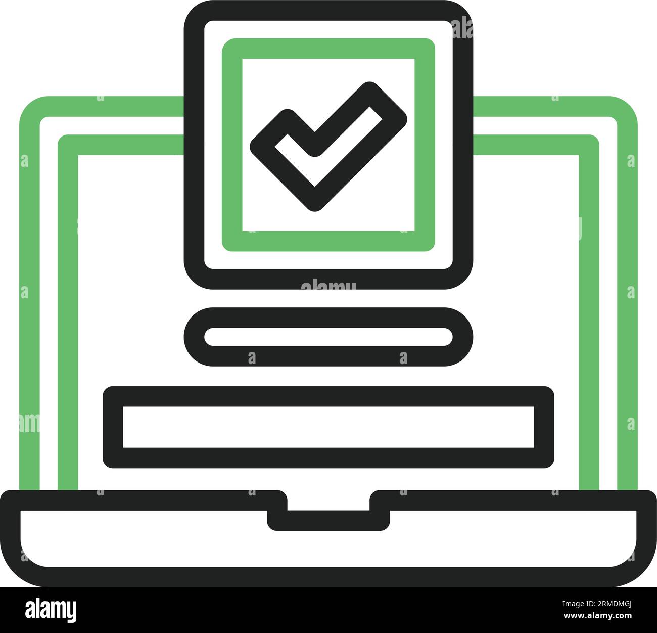 Laptop Approved Icon Image Stock Vector Image & Art - Alamy