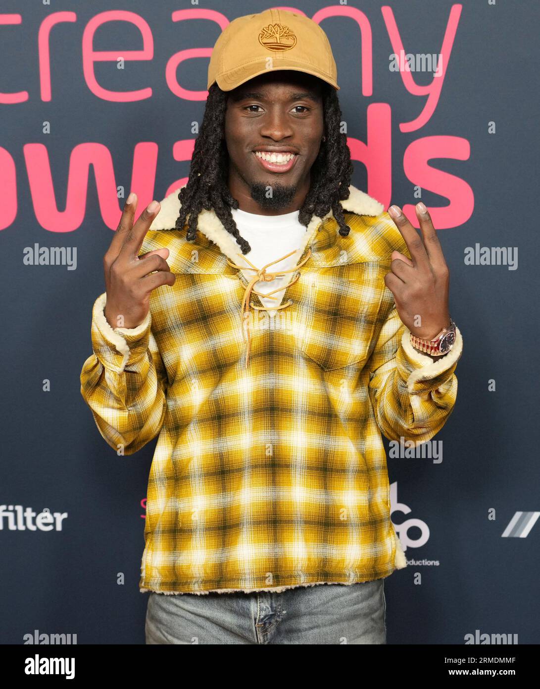 Los Angeles, USA. 27th Aug, 2023. Kai Cenat arrives at the 2023 Streamy ...