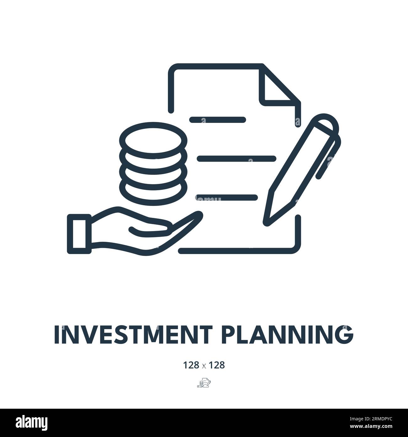 Finance scheme icon outline Stock Vector Images - Alamy