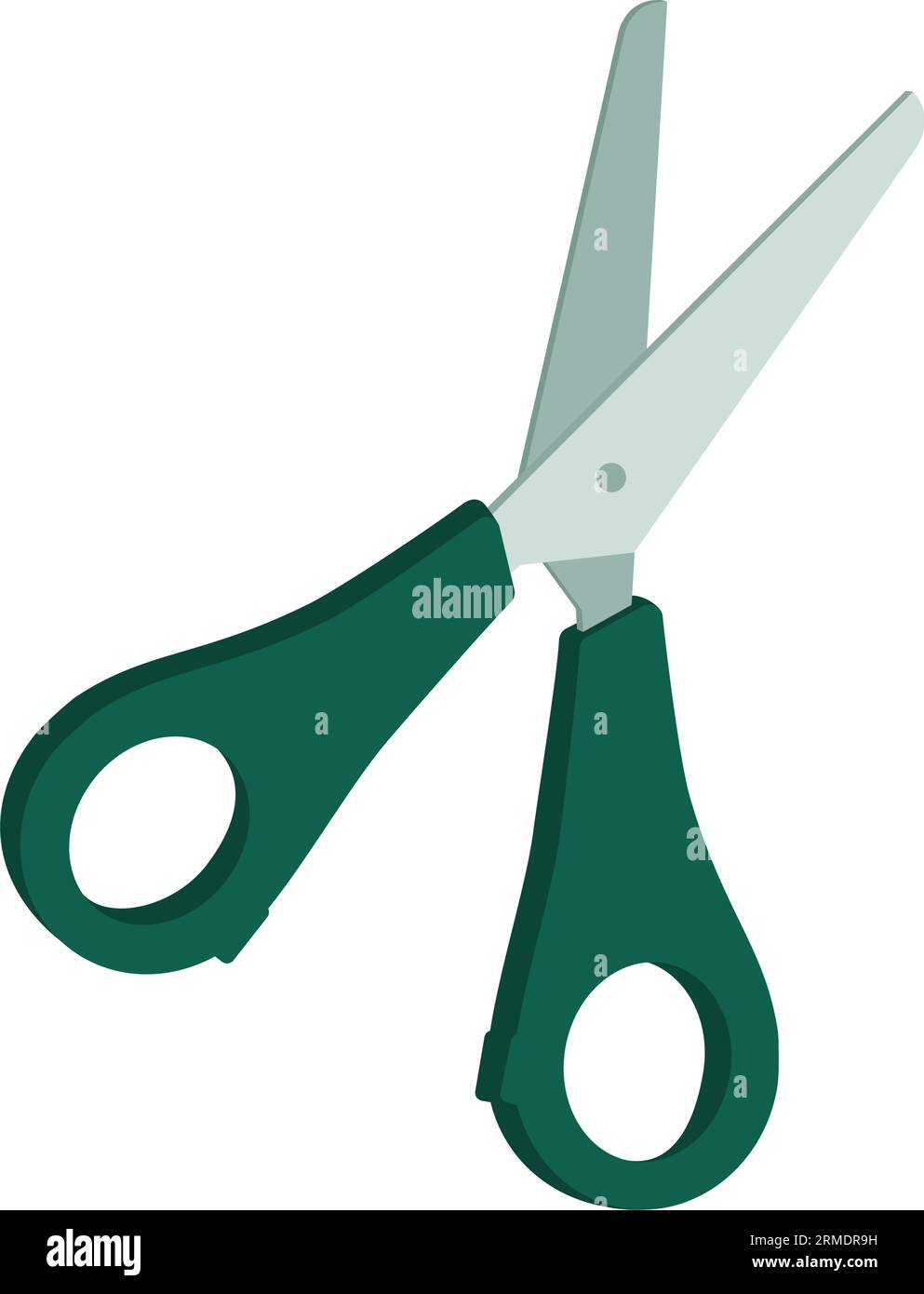 Paper scissors: school supplies, isolated icon Stock Vector Image & Art ...