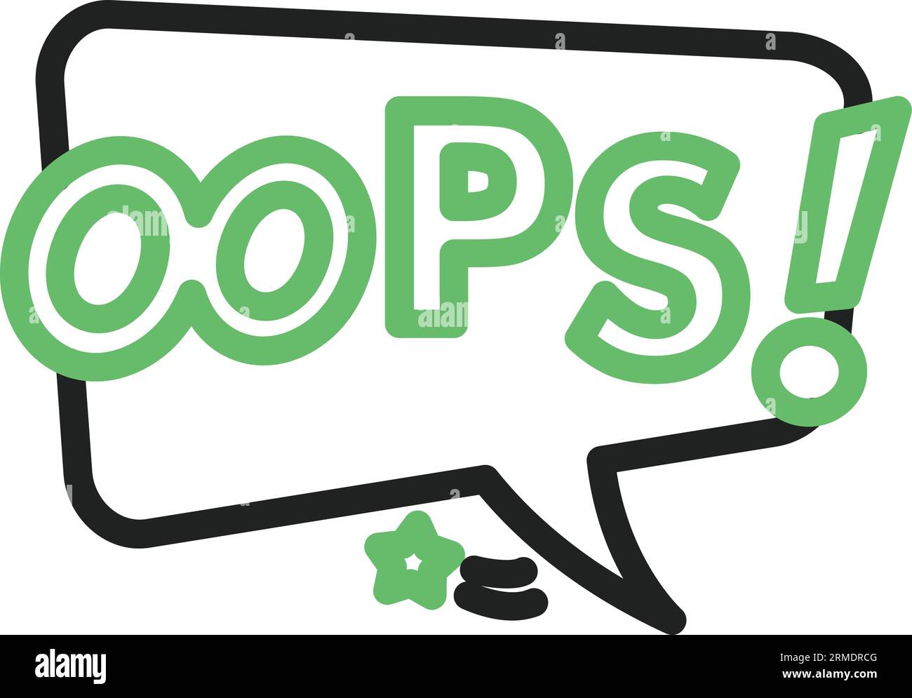 Oops Bubble Icon Image Stock Vector Image & Art - Alamy