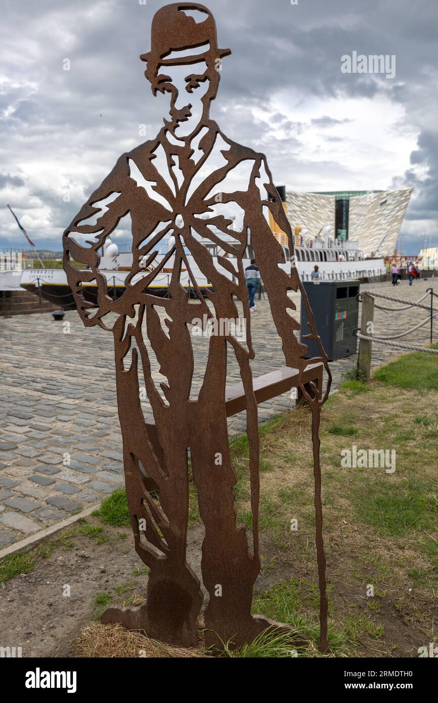 Charlie Chaplin image - Titanic Belfast, museum, Belfast, Northern ...