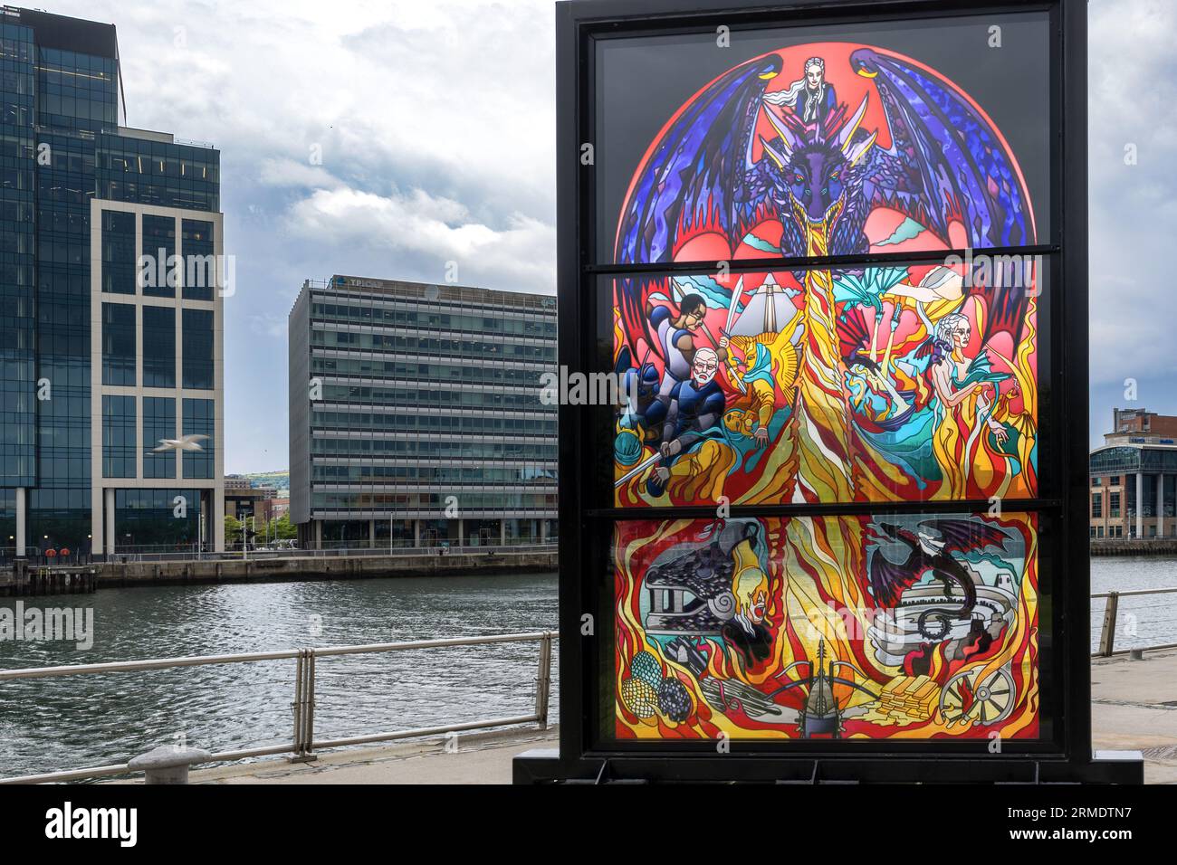 Game of Thrones - Odessey, window, River Lagan, near Sydenham Road ...