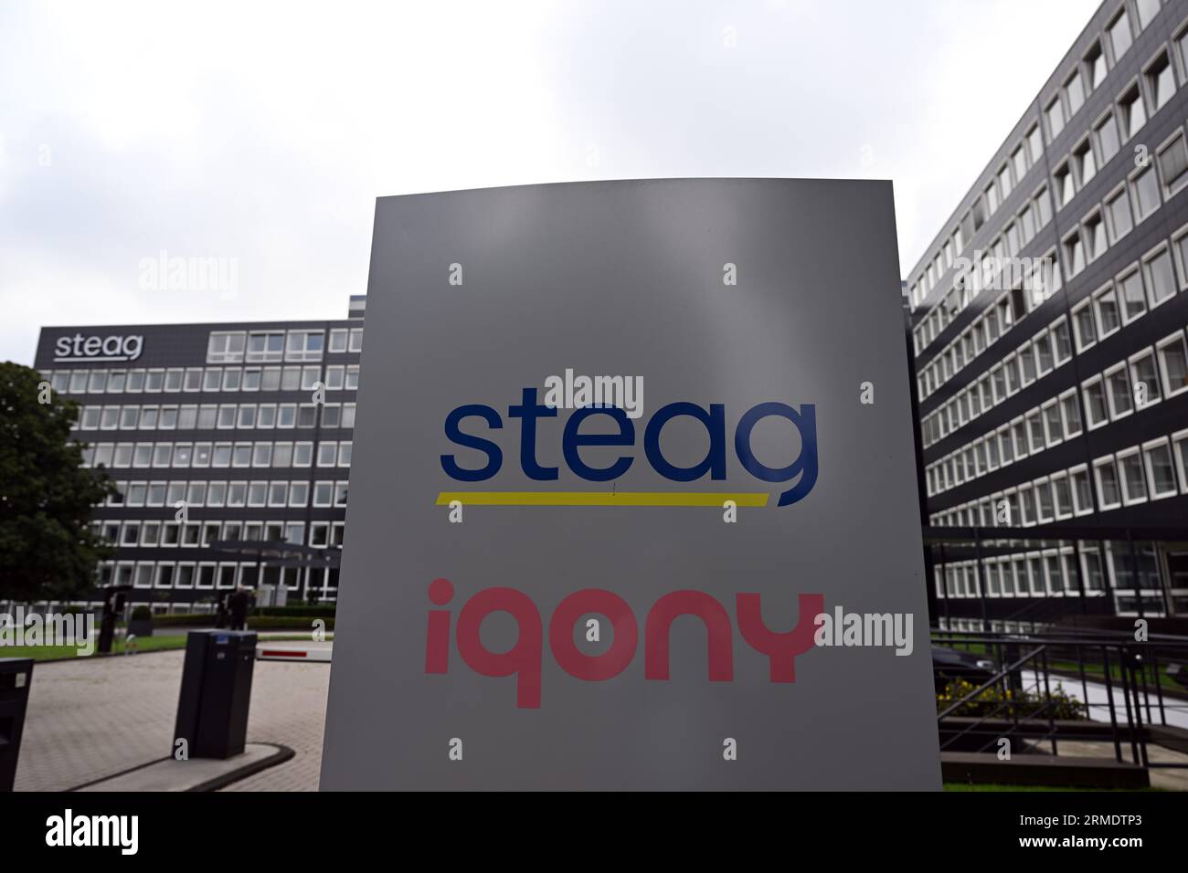Essen, Germany. 28th Aug, 2023. View of the corporate headquarters of ...