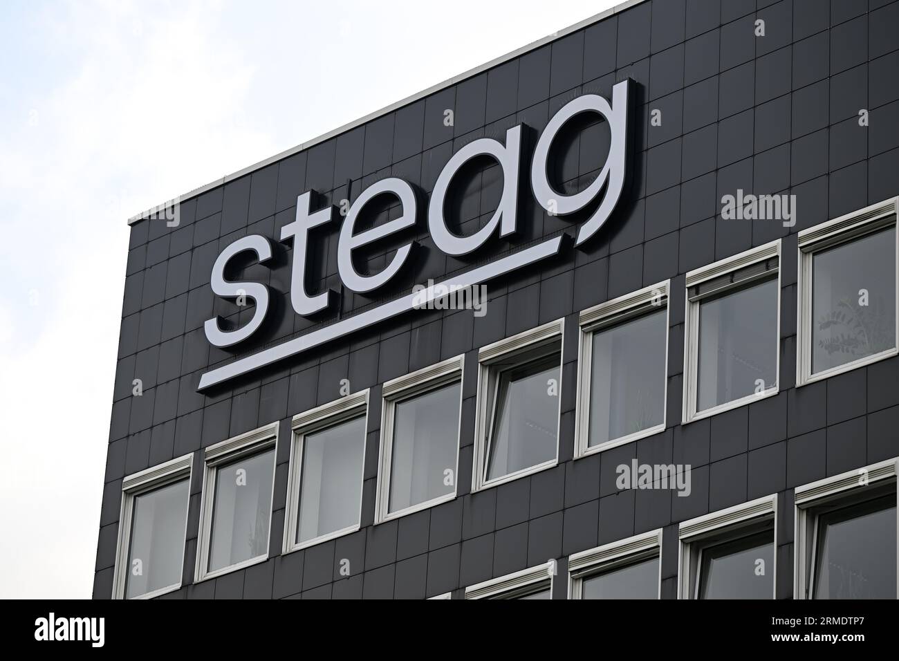 Essen, Germany. 28th Aug, 2023. View of the corporate headquarters of ...