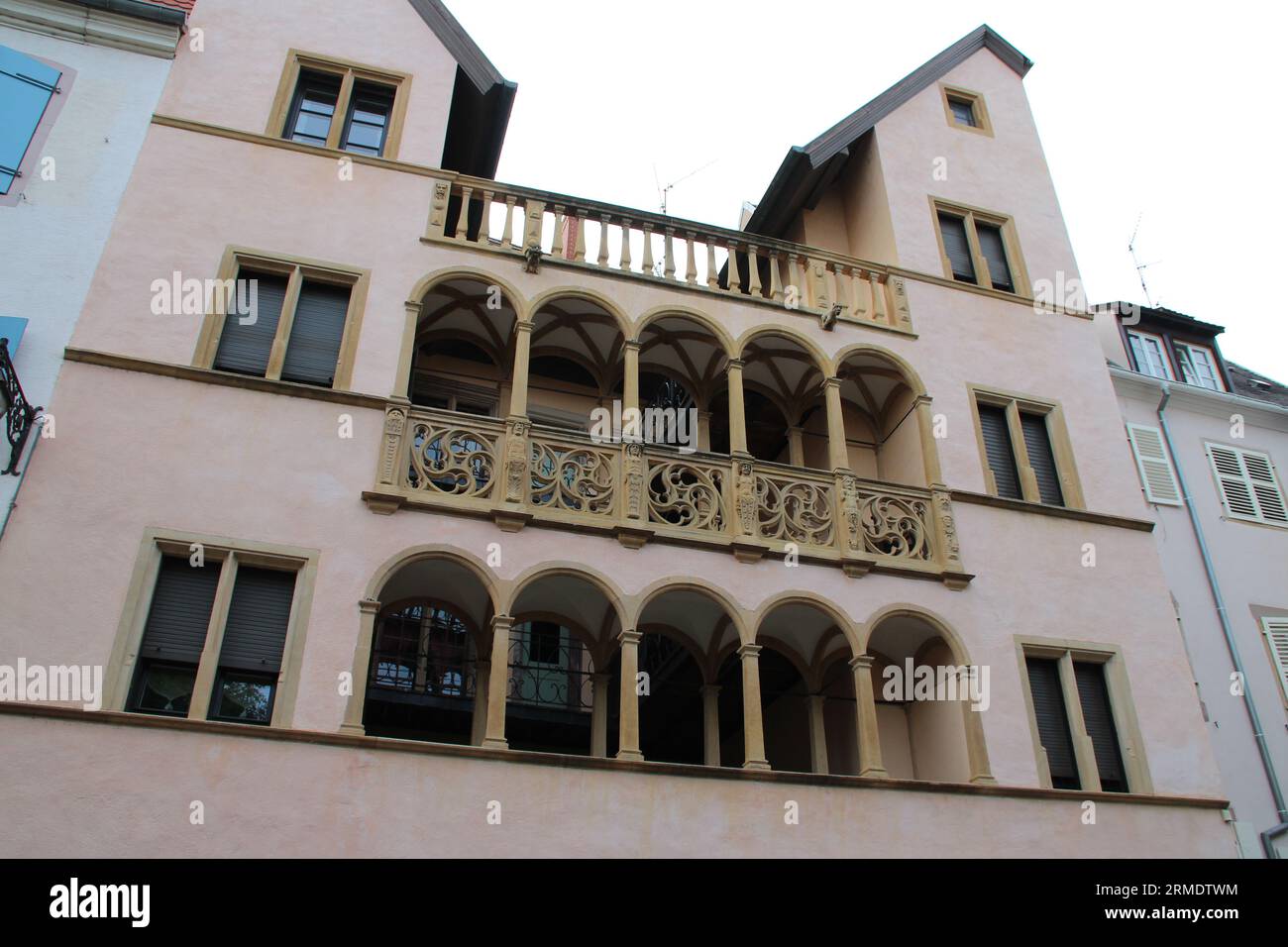 gothic mansion (maison des chevaliers de saint-jean) in colmar in ...