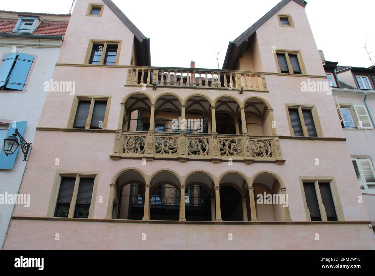 gothic mansion (maison des chevaliers de saint-jean) in colmar in ...
