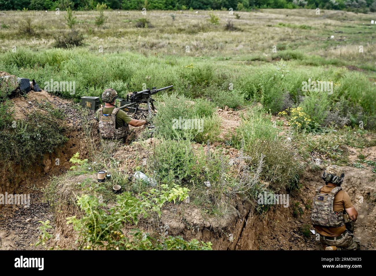 UKRAINE - AUGUST 16, 2023 - Servicemen of the 128th Separate Brigade of ...