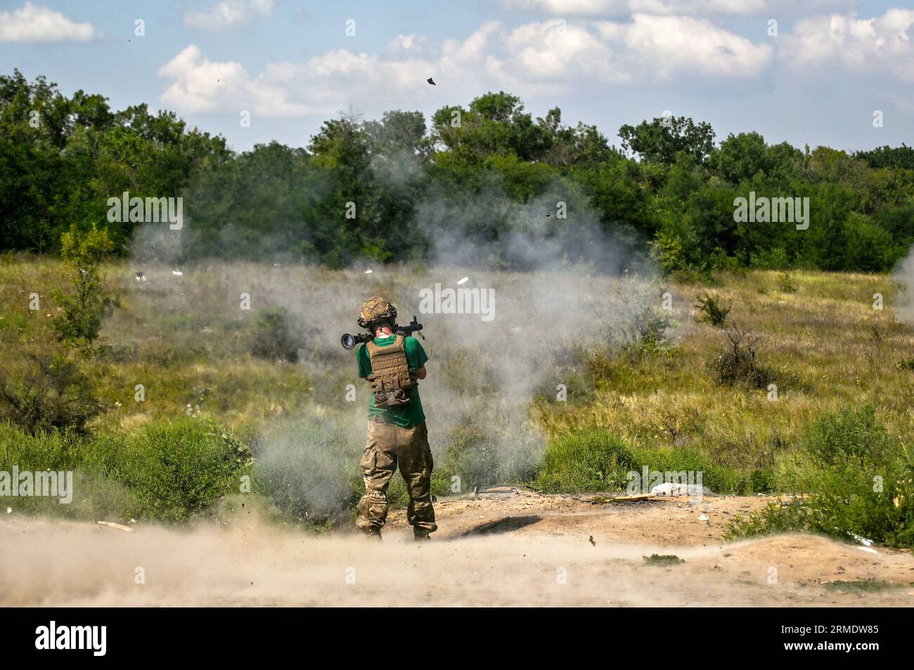 UKRAINE - AUGUST 16, 2023 - A serviceman of the 128th Separate Brigade ...