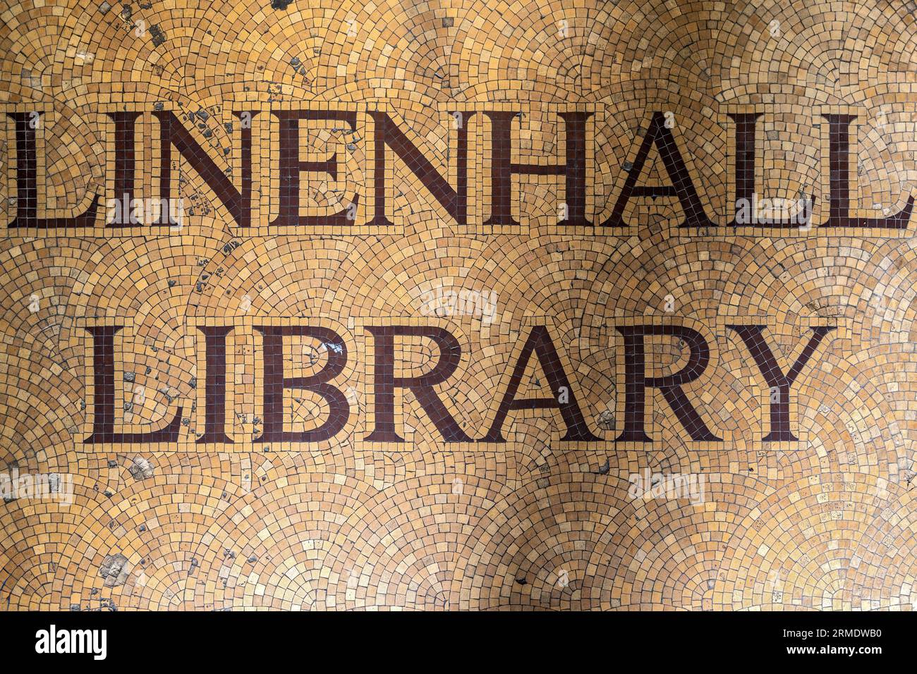 Entrance floor to Linen Hall Library, Belfast, Northern Ireland, UK ...