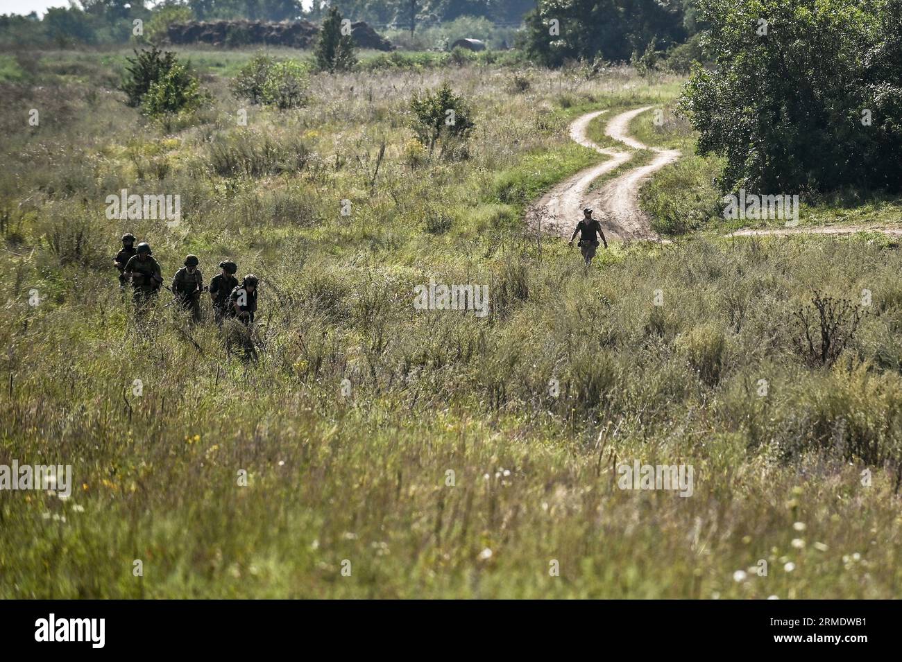 UKRAINE - AUGUST 16, 2023 - Servicemen of the 128th Separate Brigade of ...