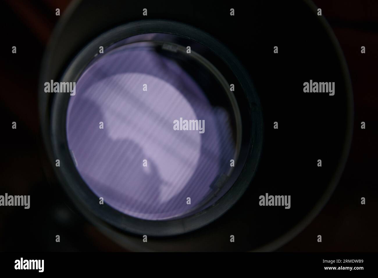 Telescope refractor lens with coated optics Stock Photo - Alamy