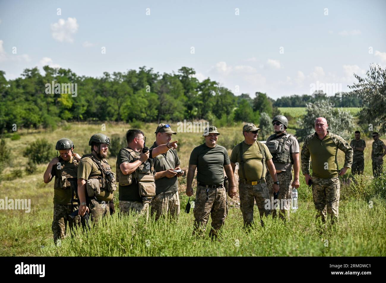 UKRAINE - AUGUST 16, 2023 - Servicemen of the 128th Separate Brigade of ...