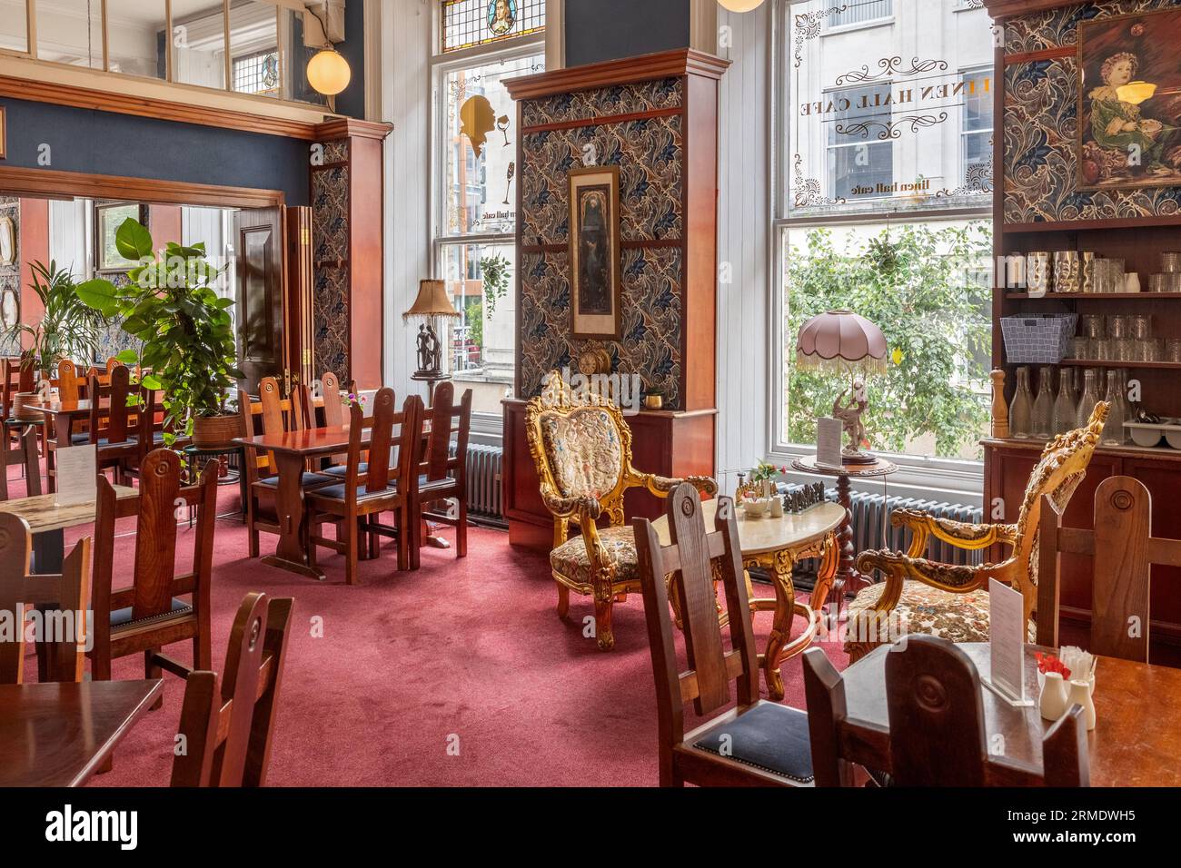 Cafe, Linen Hall Library, Belfast, Northern Ireland, UK Stock Photo - Alamy