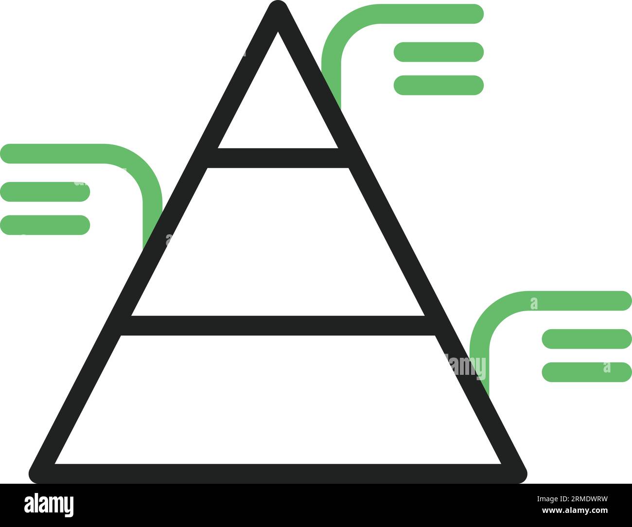 Pyramid Chart Icon image. Suitable for mobile application Stock Vector ...