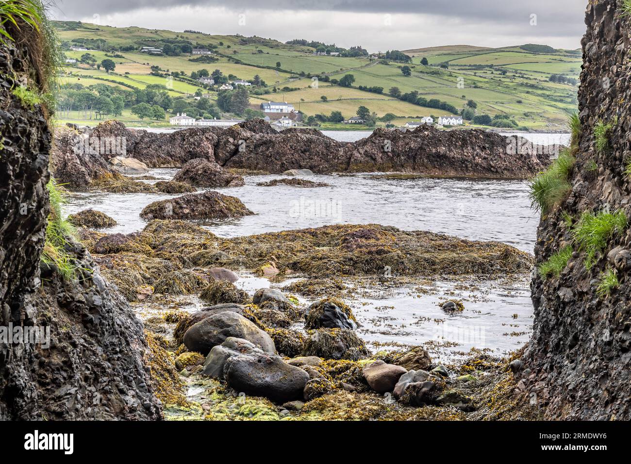 Cushendun Caves, Cushendun, Antrim, Northern Ireland, UK- used as ...