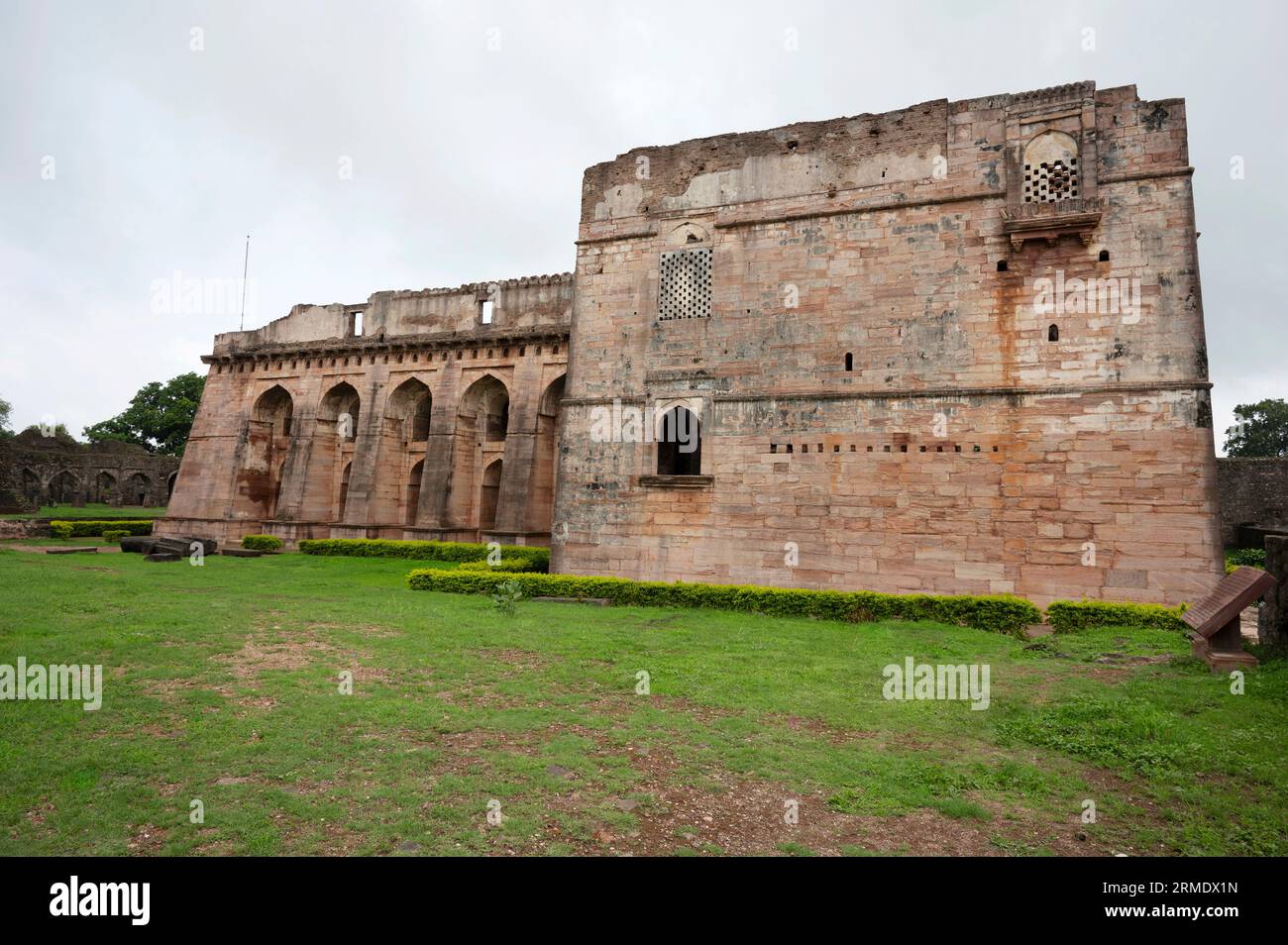 Hindola Mahal, situated in the fort, built by Sultan Ghiyasuddin Khilji ...