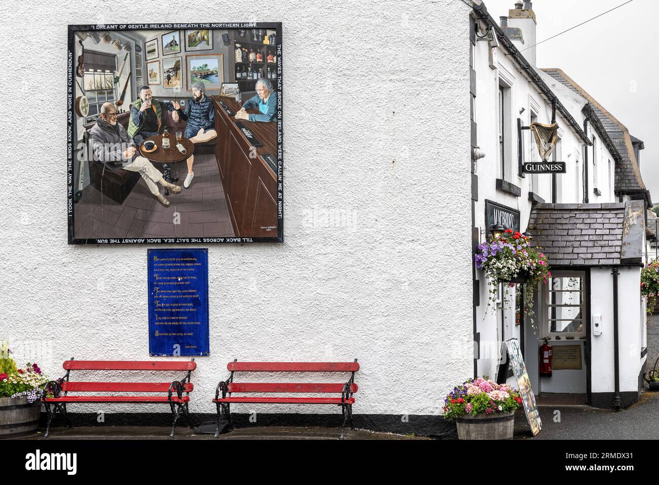 Mary McBride's Bar, first licenced 1860, Cushendun, Antrim, Northern ...