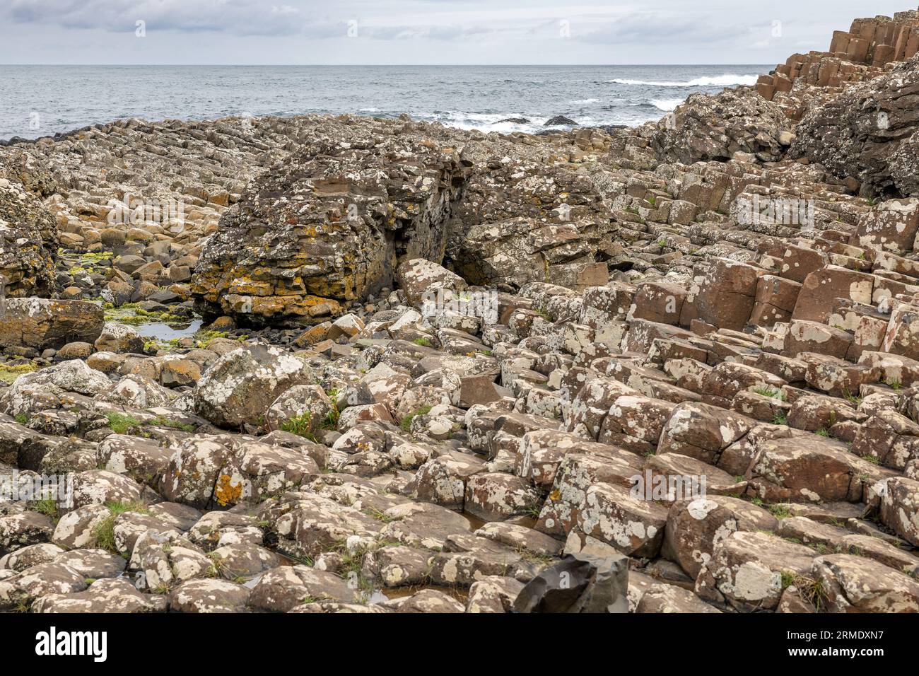 Giant Causeway, basalt columns, Causeway Coastal Path, County Antrim ...
