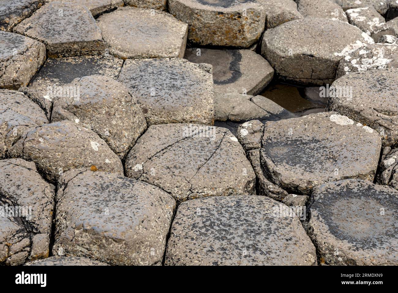 Giant Causeway, basalt columns, Causeway Coastal Path, County Antrim ...