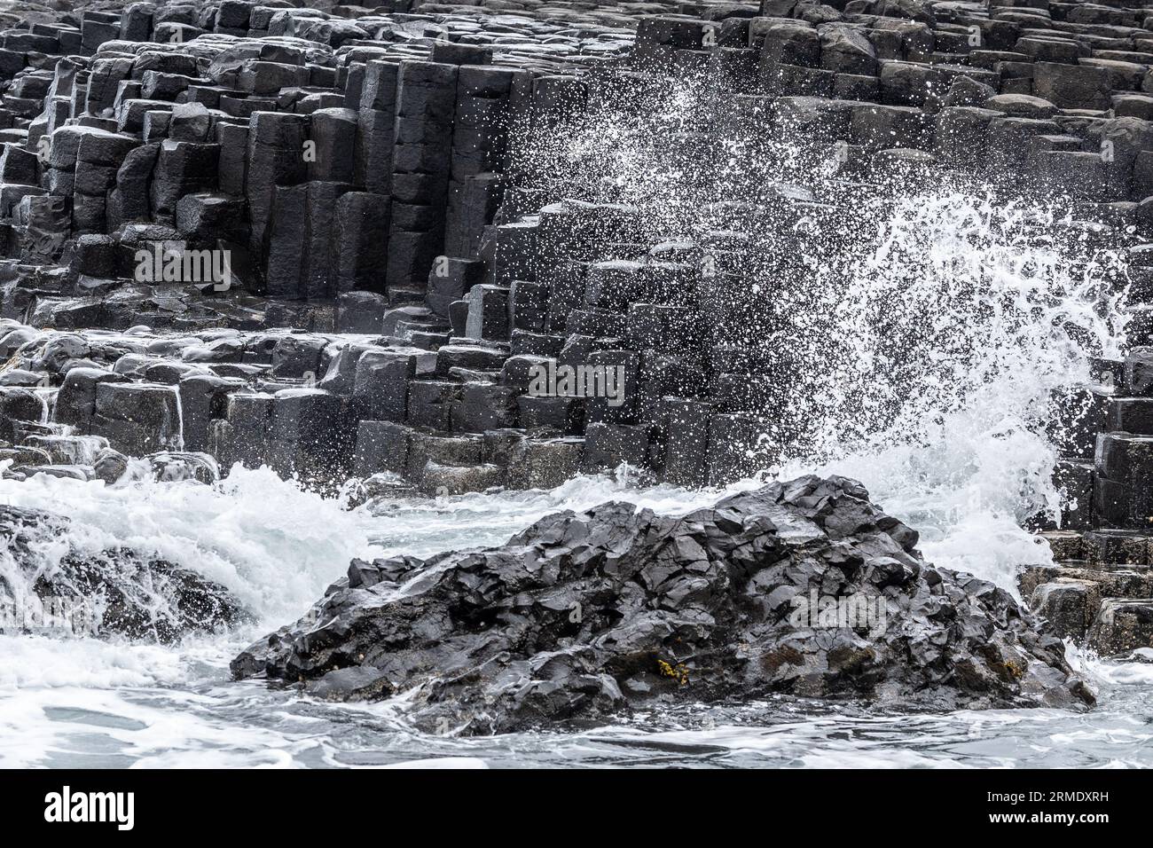 Giant Causeway, basalt columns, Causeway Coastal Path, County Antrim ...
