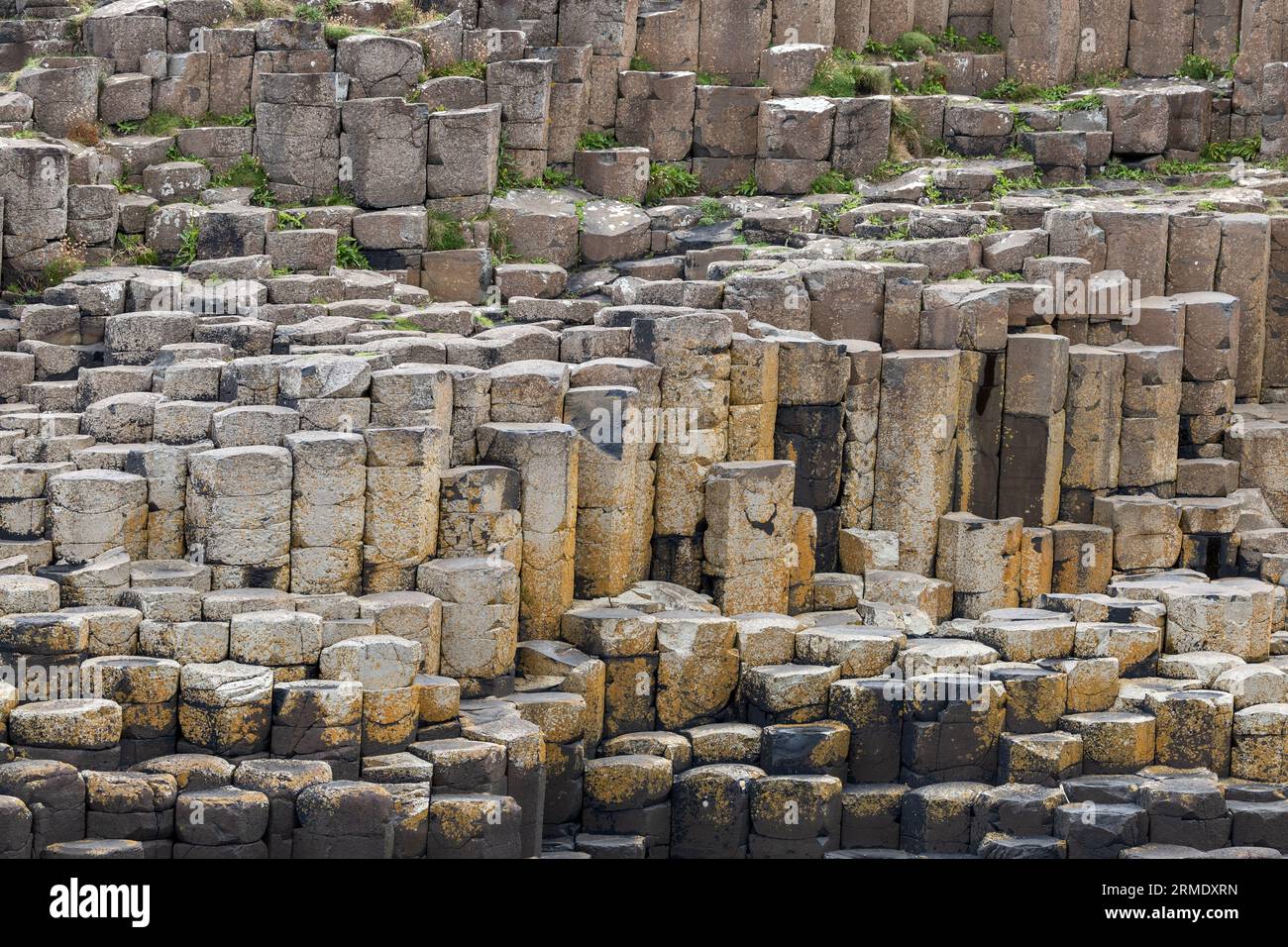 Giant Causeway, basalt columns, Causeway Coastal Path, County Antrim ...