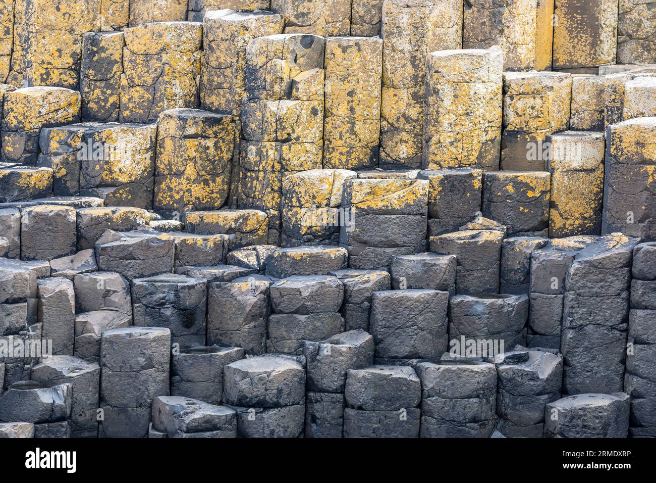 Giant Causeway, basalt columns, Causeway Coastal Path, County Antrim ...