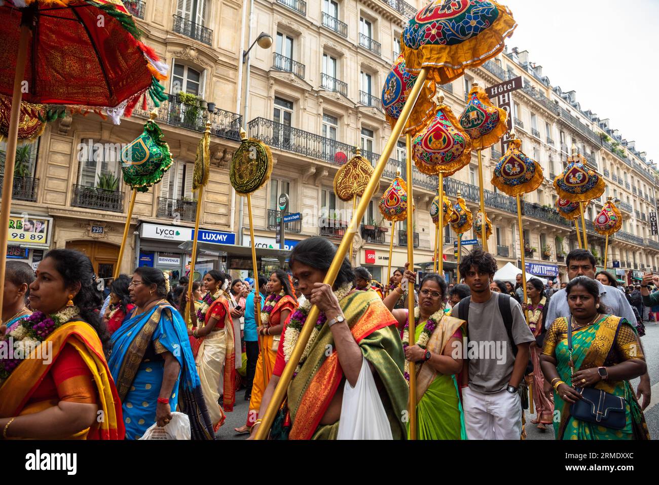 Paris, France, 27th Aug, 2023. Festival of the god Ganesh. The Hindu ...