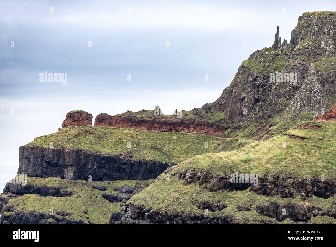 Giant Causeway, basalt columns, Causeway Coastal Path, County Antrim ...