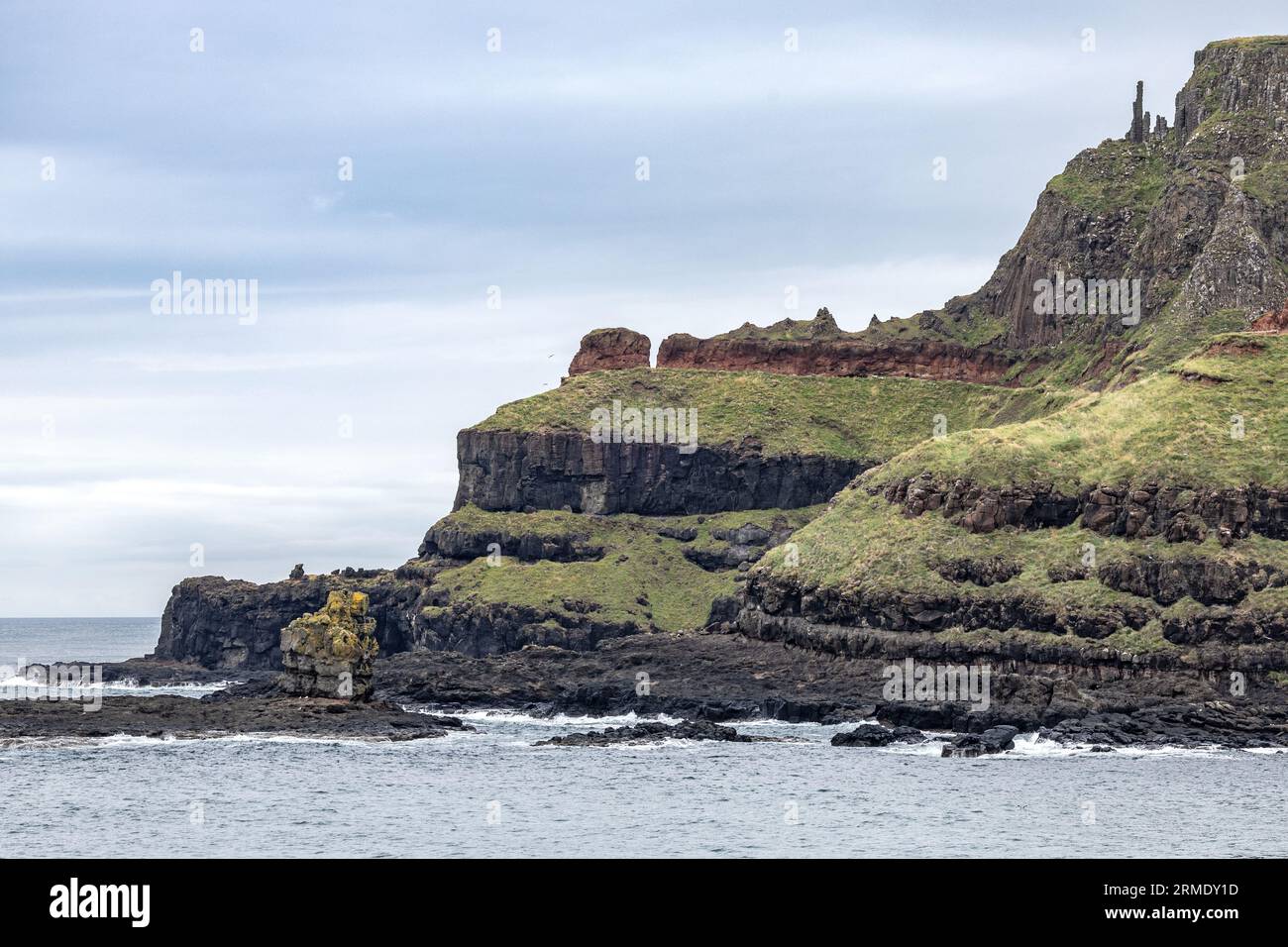 Giant Causeway, basalt columns, Causeway Coastal Path, County Antrim ...