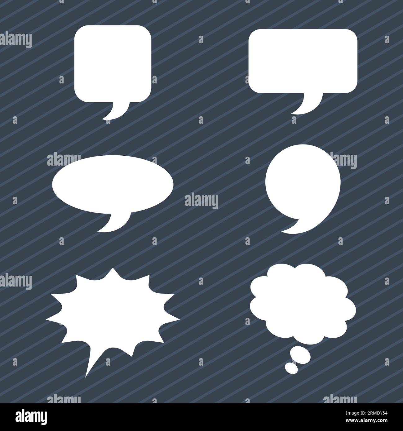 bubble chats collection vector, bubbles with white color, It's perfect ...