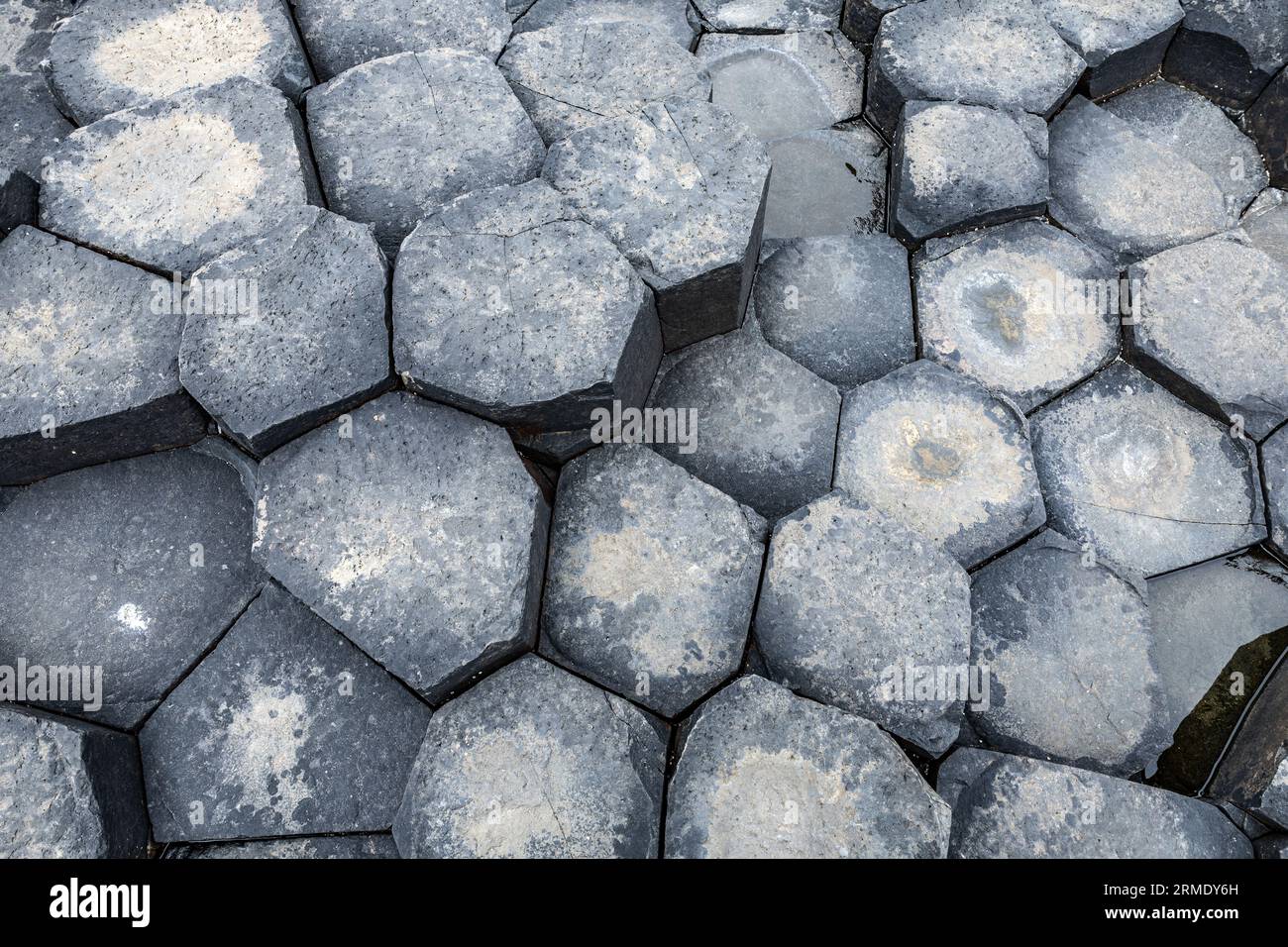 Giant Causeway, basalt columns, Causeway Coastal Path, County Antrim ...