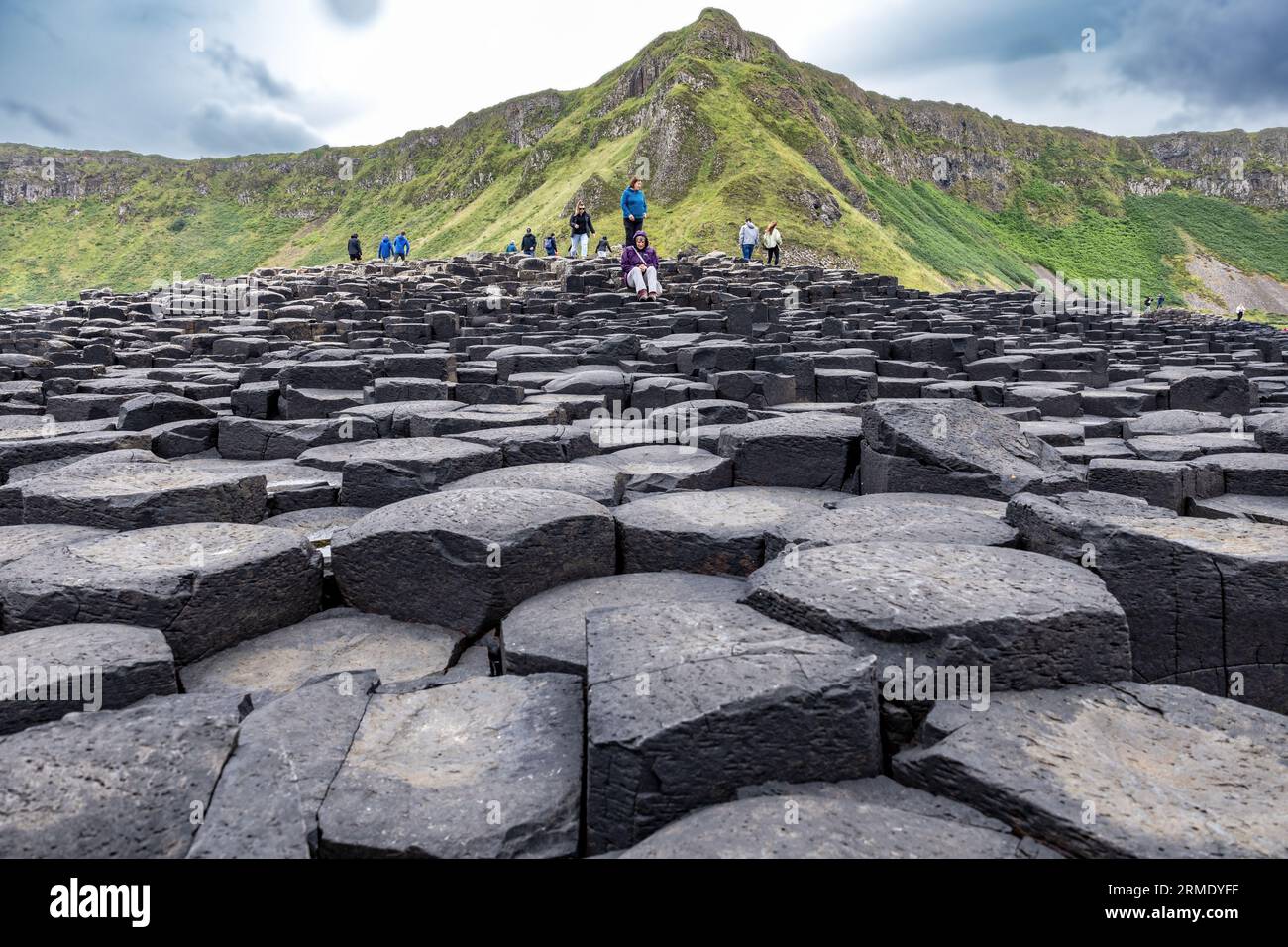 Giant Causeway, basalt columns, Causeway Coastal Path, County Antrim ...