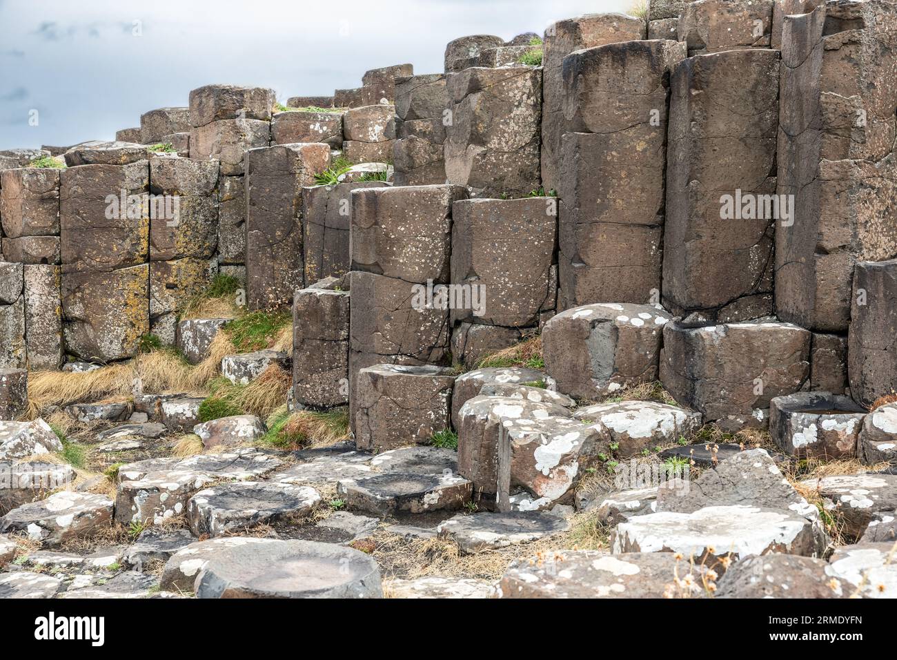 Giant Causeway, basalt columns, Causeway Coastal Path, County Antrim ...