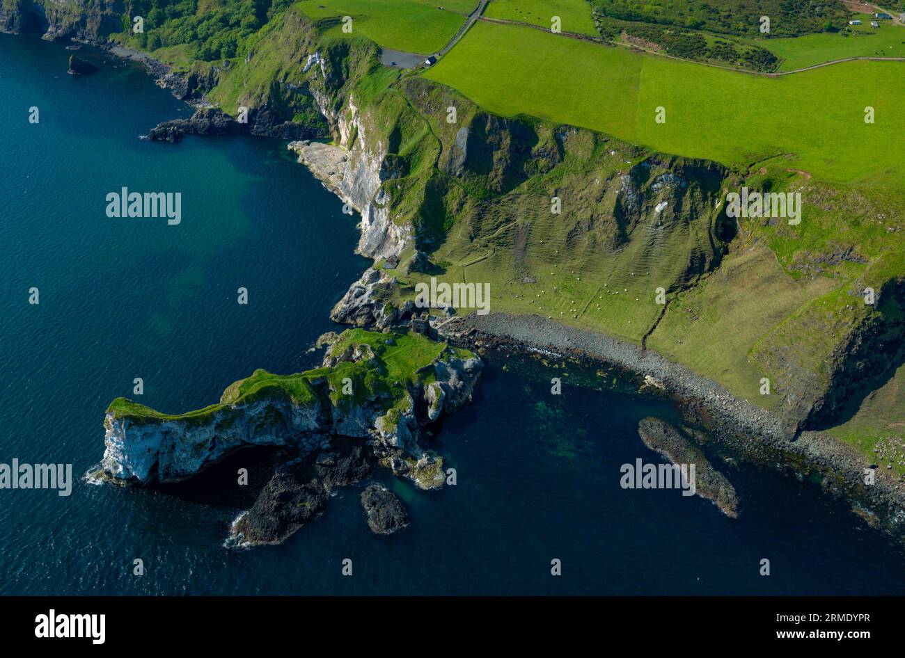 Kilbane Castle on the North Coast, County Antrim, Northern Ireland ...