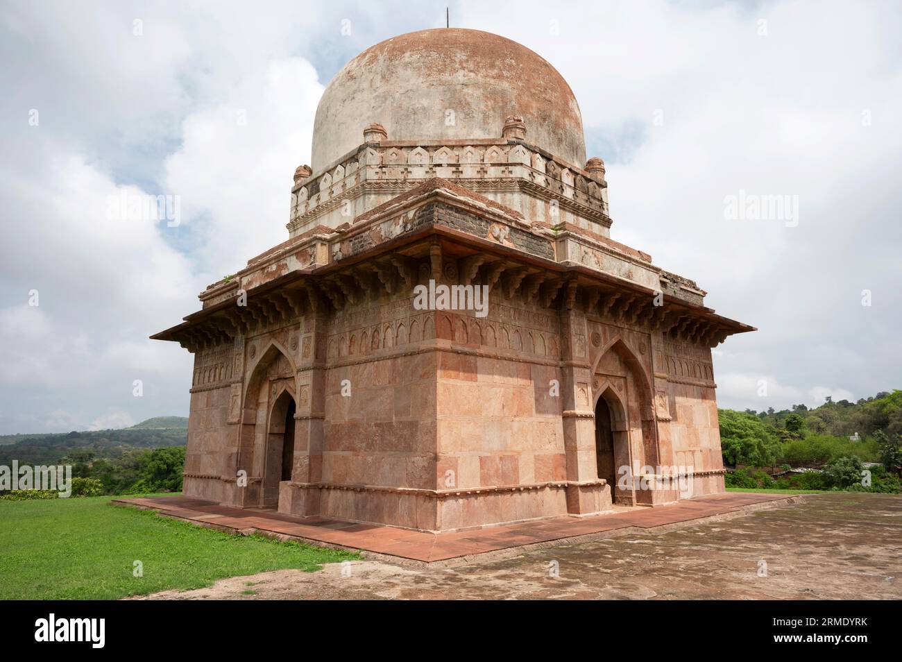 Dai Ka Mahal, a tomb of a lady, standing on a lofty basement having ...