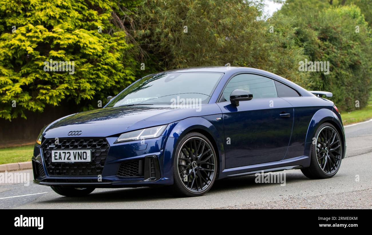 Whittlebury,Northants,UK -Aug 26th 2023: 2022 blue Audi TT car ...