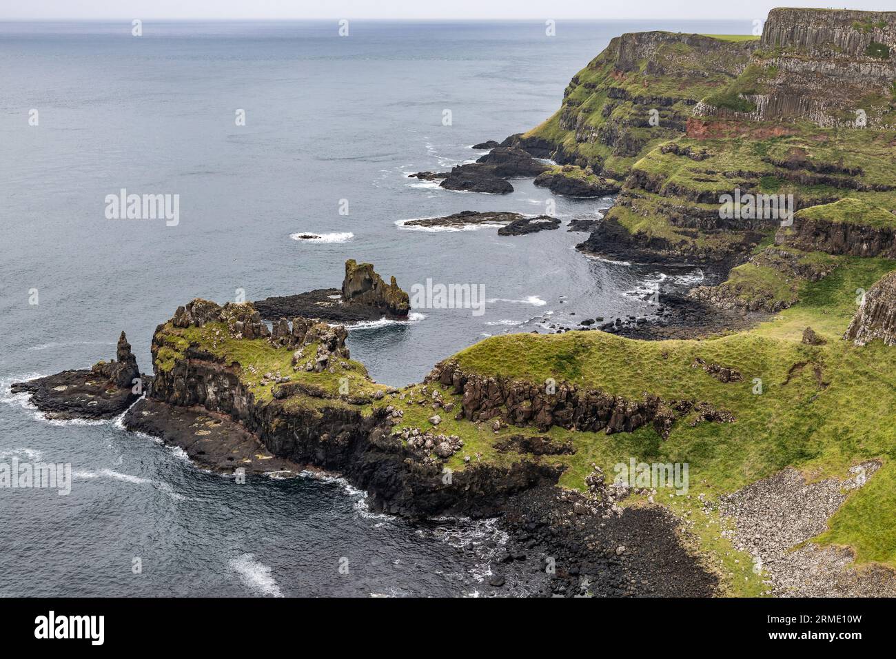 Causeway Coastal Path, County Antrim, Northern Ireland, UK Stock Photo ...