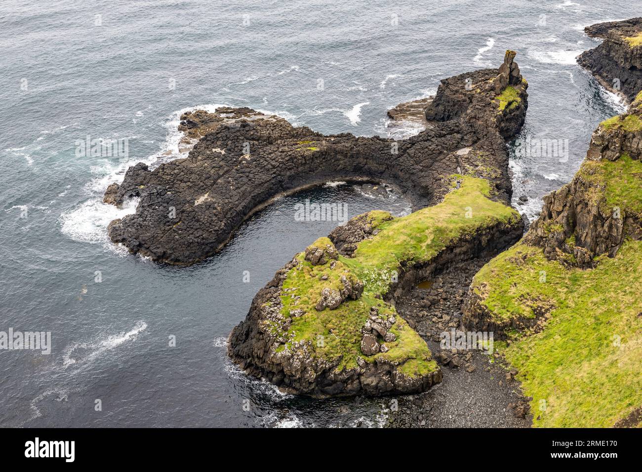 Causeway Coastal Path, County Antrim, Northern Ireland, UK Stock Photo ...