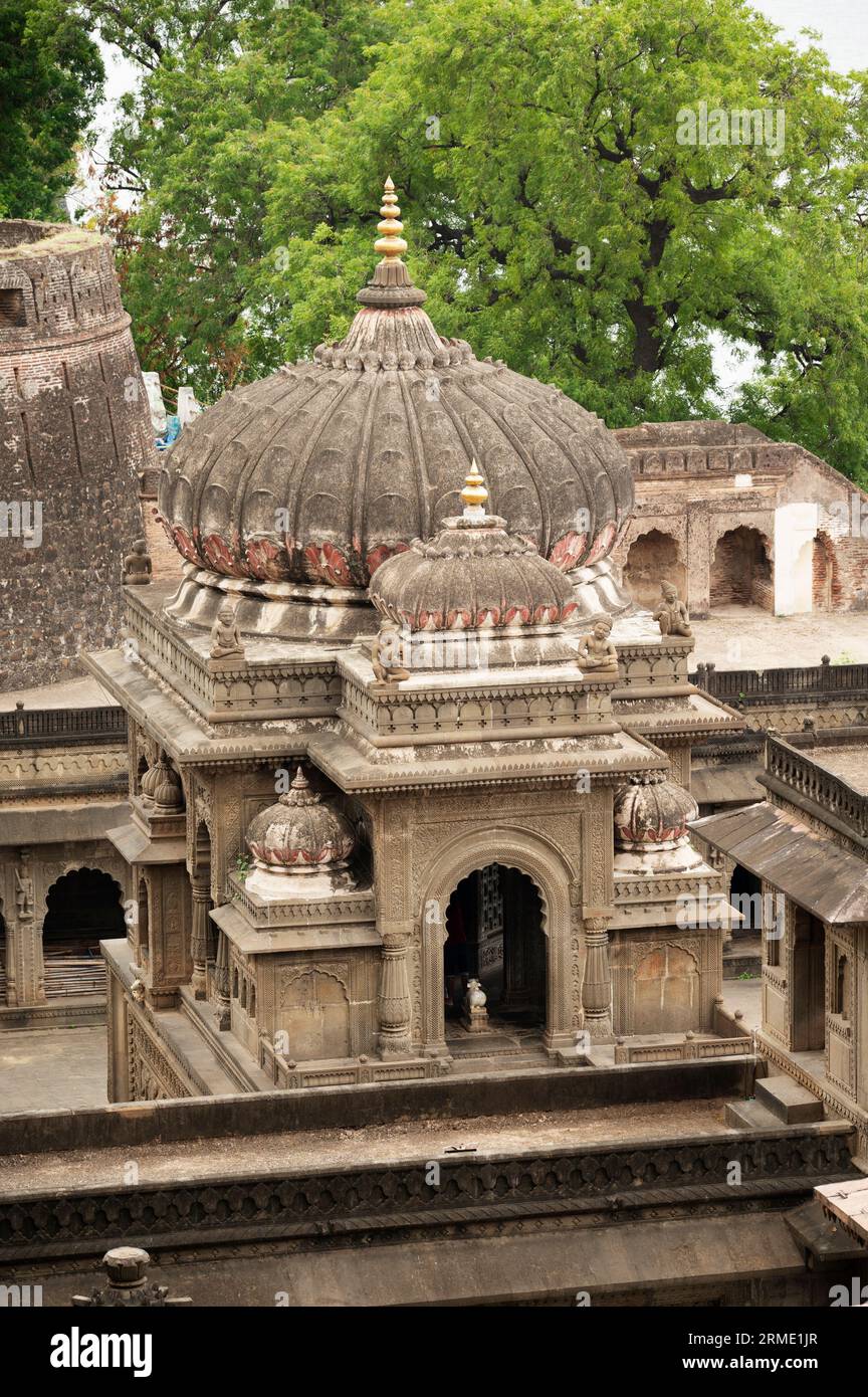 Shri Ahilyeshwar Mandir, situated in Ahilya Devi Fort complex on the ...