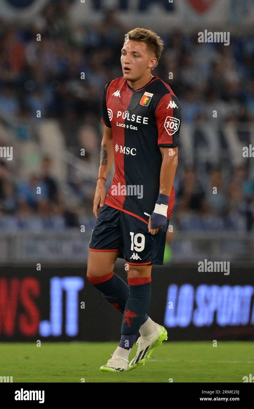 Rome, Italy. 27th Aug, 2023. Mateo Retegui (Genoa CFC); during the ...