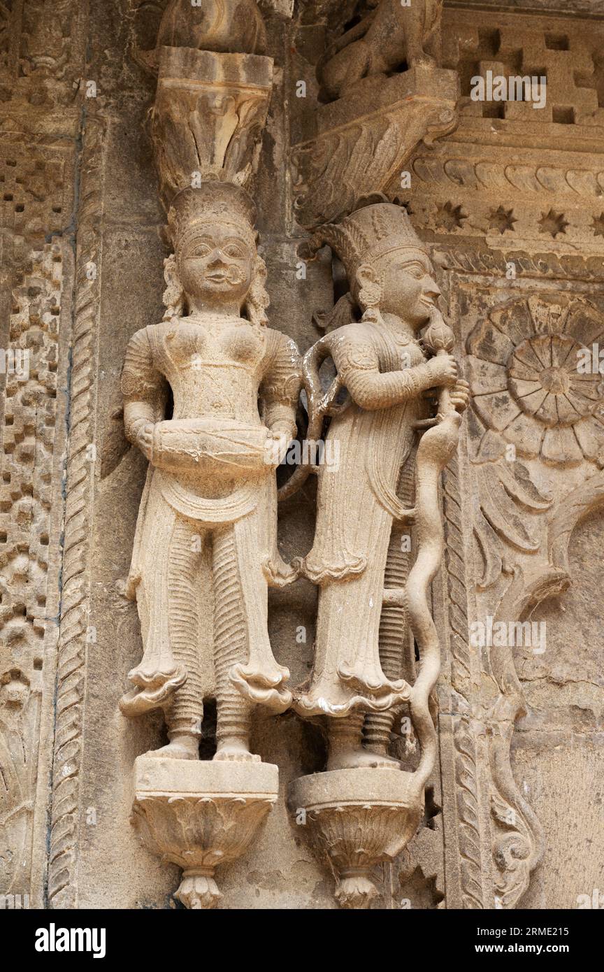 Carving details on the inner wall of Ahilya Devi Fort complex on the ...