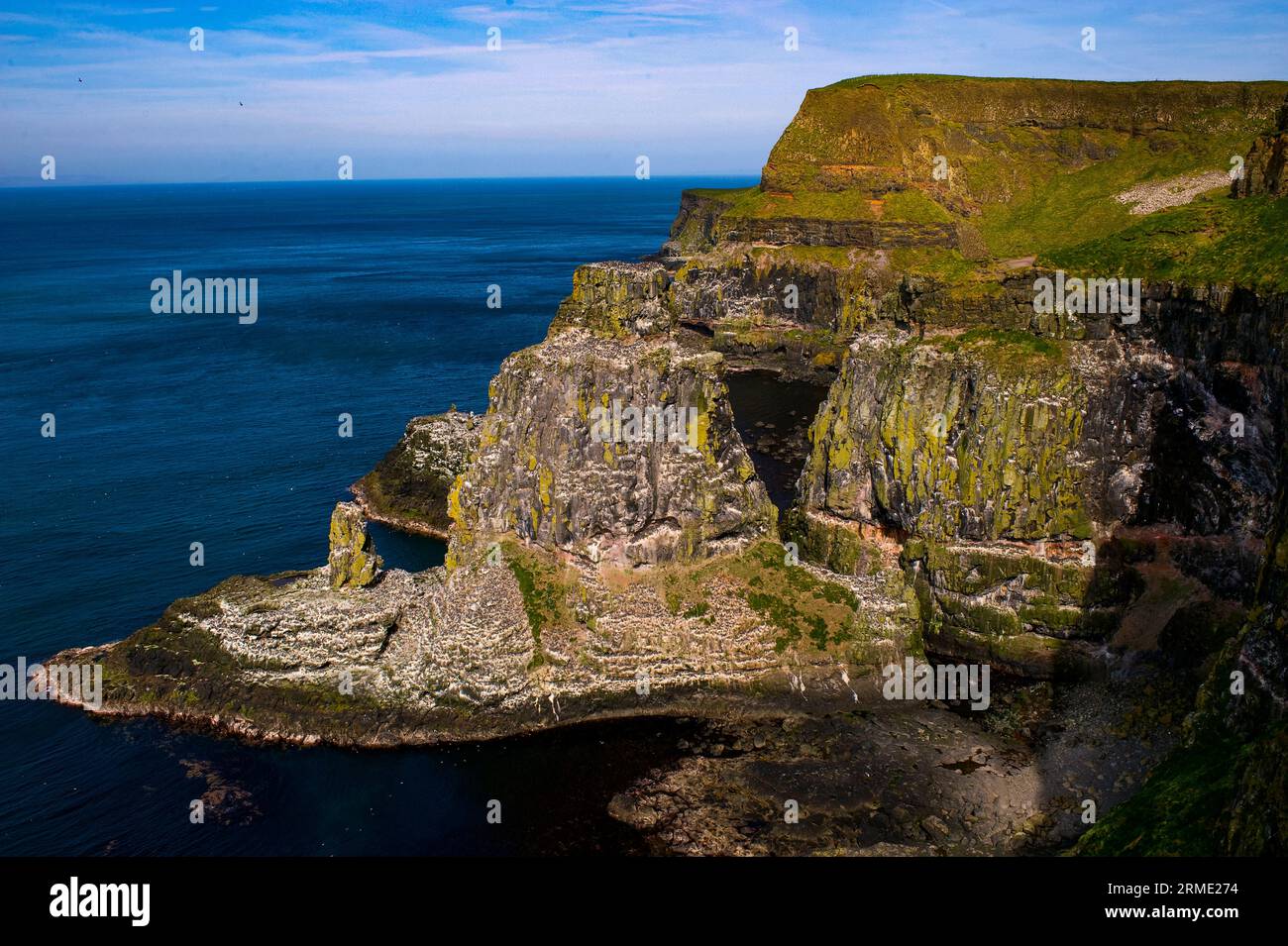 The R.S.P.B Nature Reserve on Rathlin Island, County Antrim, Northern ...