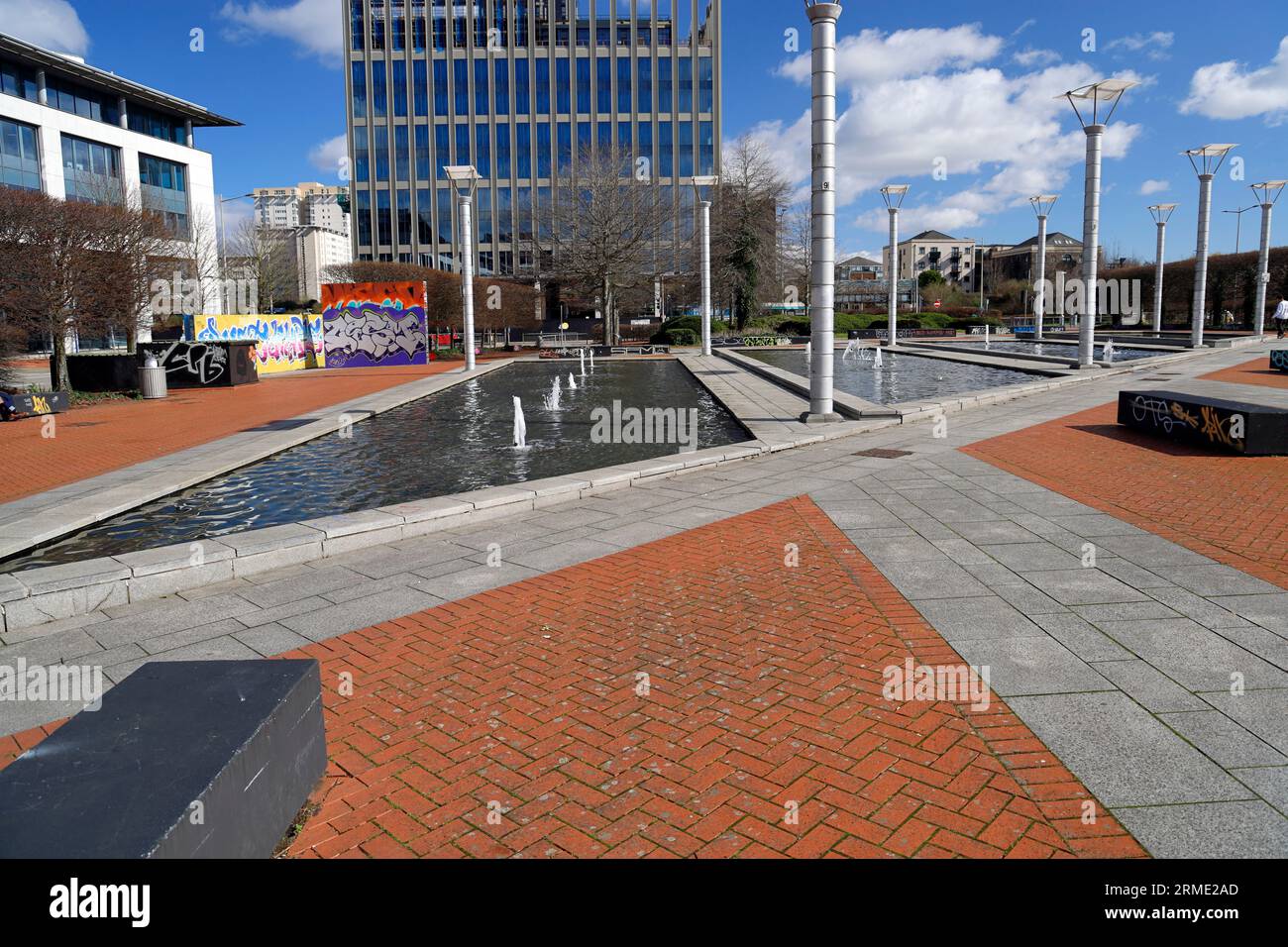 Callaghan Square, Cardiff, Wales Stock Photo - Alamy