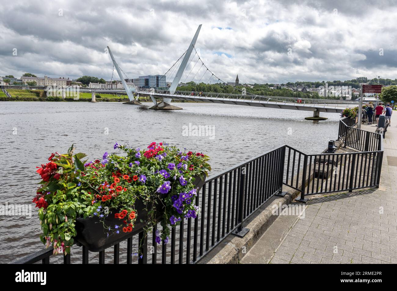 Peace Bridge, DerryLondonderry, Northern Ireland, UK Stock Photo - Alamy