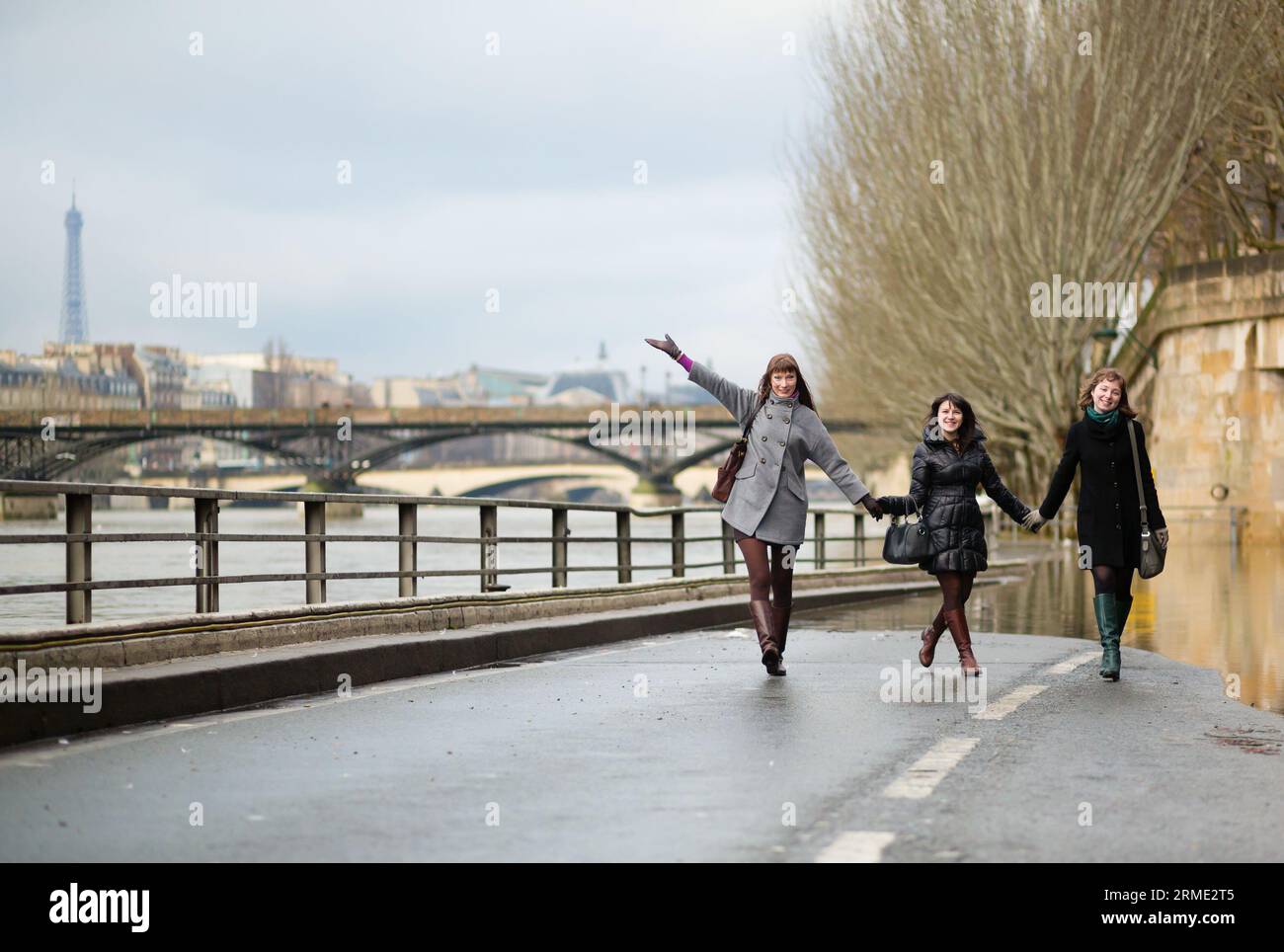 Beautiful student girl have fun paris hi-res stock photography and ...